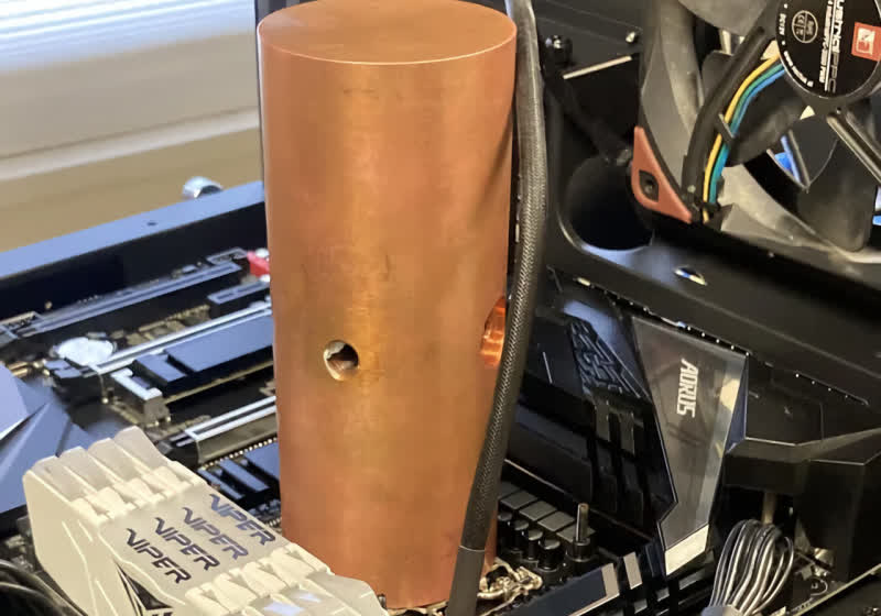 This 8-pound copper cylinder can cool an Intel Core i9 CPU pretty ...