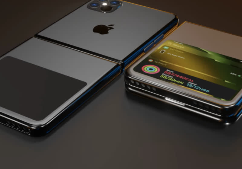 New Apple patent conceptualizes a foldable iPhone with touch sensors ...