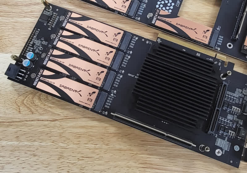 This PCIe card houses 21 M.2 SSDs for up to 168 terabytes of blazing ...