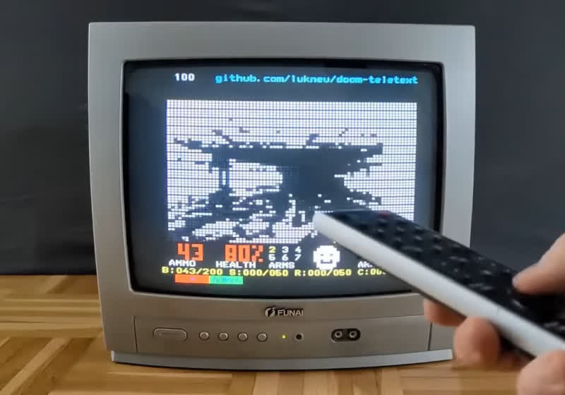 Modders make Doom playable over Teletext | TechSpot