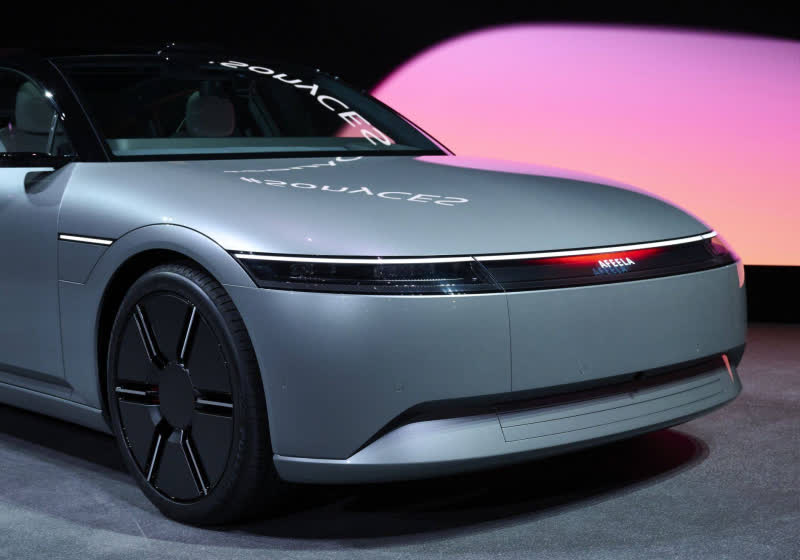 Sony drives its first car onstage using a PS5 DualSense controller ...