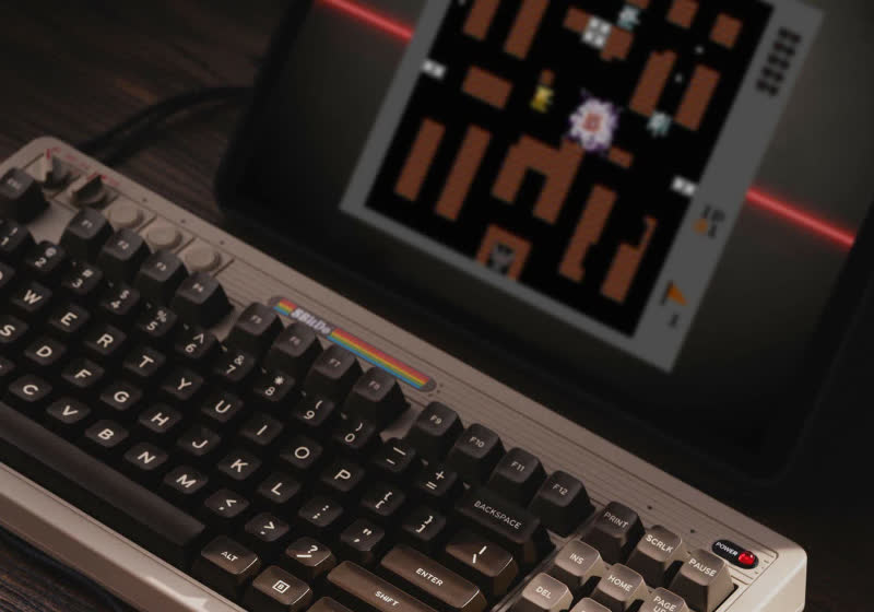 8BitDo pivots to PC nostalgia with C64-style mechanical keyboard and ...