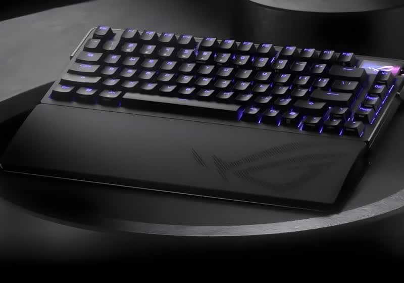 Asus unveils ROG Azoth keyboard with full-color OLED touchscreen and ...