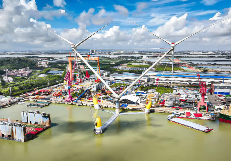 China's floating dual-rotor wind turbine is so sturdy it can operate ...