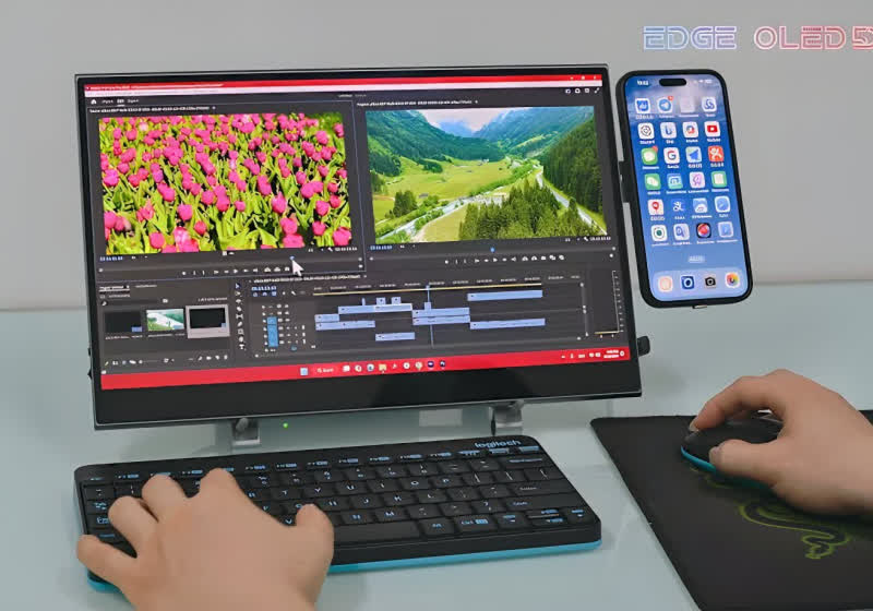 Portable 4K OLED monitor offers 100-foot wireless connectivity and ...