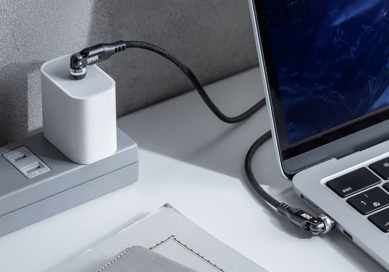 This $16 240W omnidirectional USB cable orients to your device, not the ...