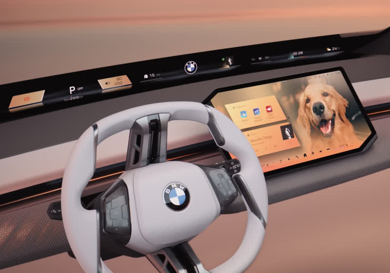 BMW Panoramic iDrive turns the entire windshield into a display | TechSpot