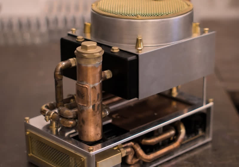 This miniature machine may look like an old distillery, but it's ...