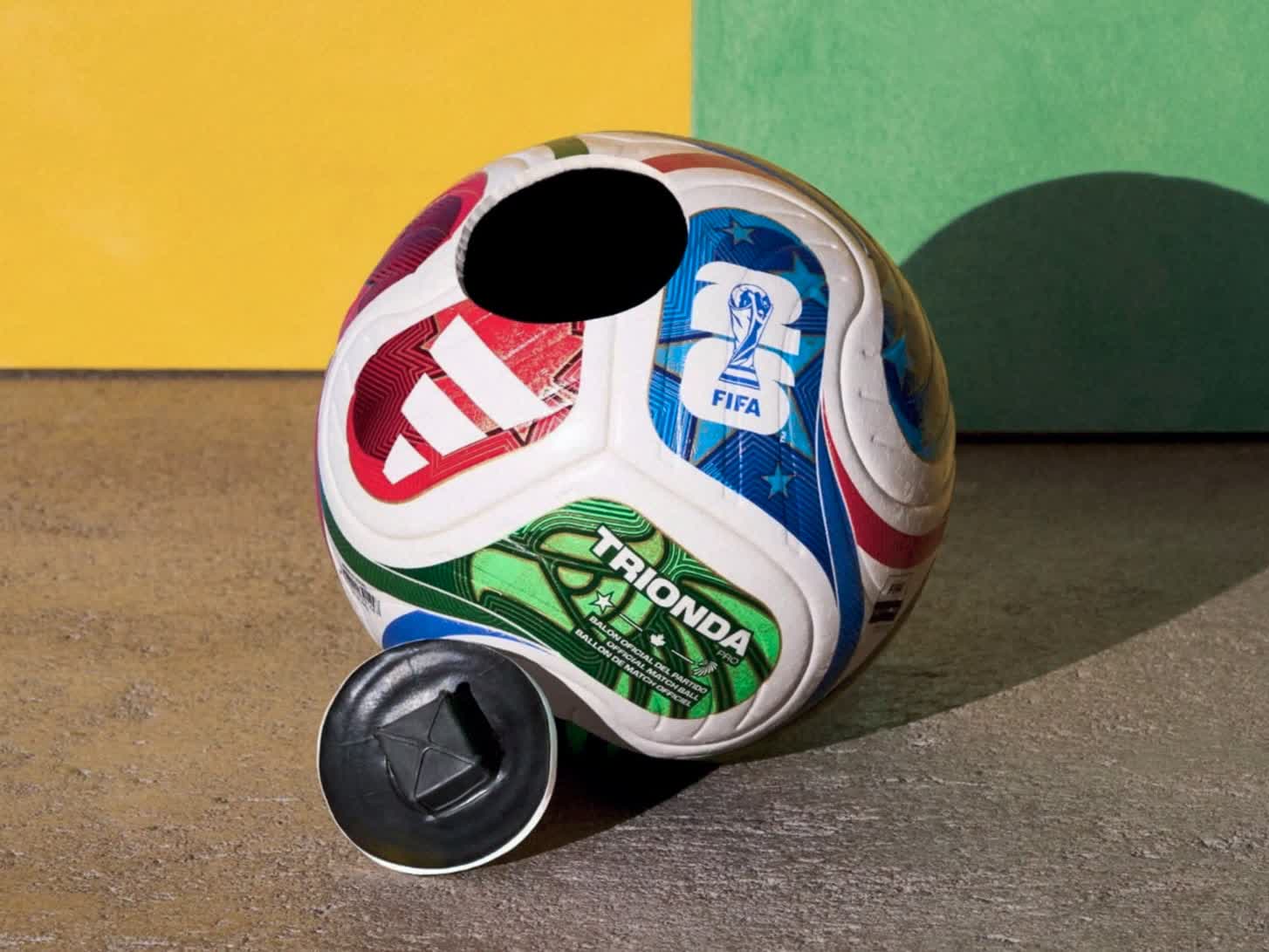 How often do the sensors inside the 2026 FIFA World Cup ball record data?